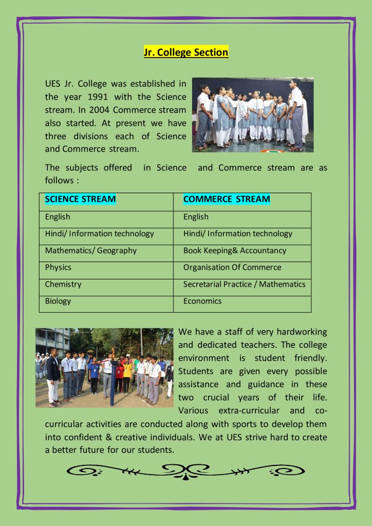 Jr. College Section – Uran Education Society